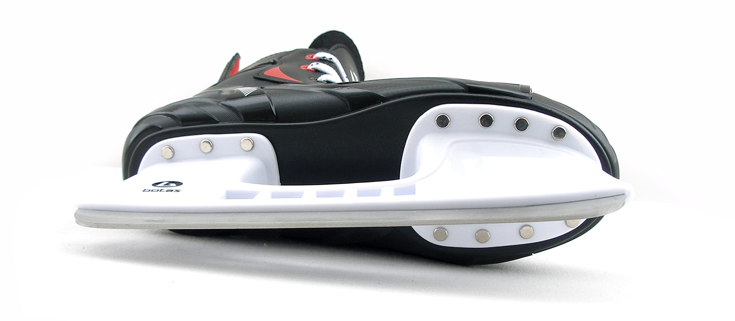 Botas - ATTACK 191 - Men's Ice Hockey Skates | Made in Europe (Czech Republic) | Color: Black/Red/White, Men's 12
