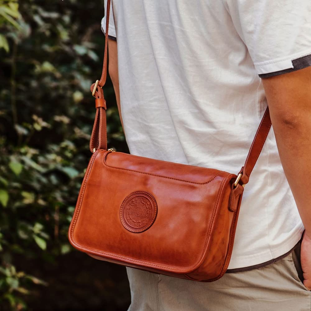 CZDYUF Large Capacity Shoulder BagHandmade Men's and Women's Crossbody Commuter Bag Casual Genuine Leather