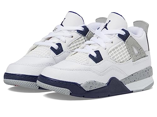 Jordan Air Jordan 4 Retro (Big Kid) White/Midnight Navy/Light Smoke Grey 6 Big Kid M