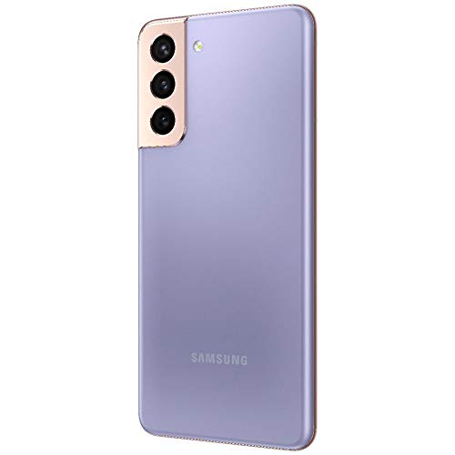 SAMSUNG Galaxy S21 5G (128GB, 8GB RAM) 6.2" AMOLED 2X, Snapdragon 888, 64MP Camera, Volte Fully Unlocked (AT&T, Verizon, T-Mobile, Global) G991U1 (w/Fast Car Charger, Violet) Renewed
