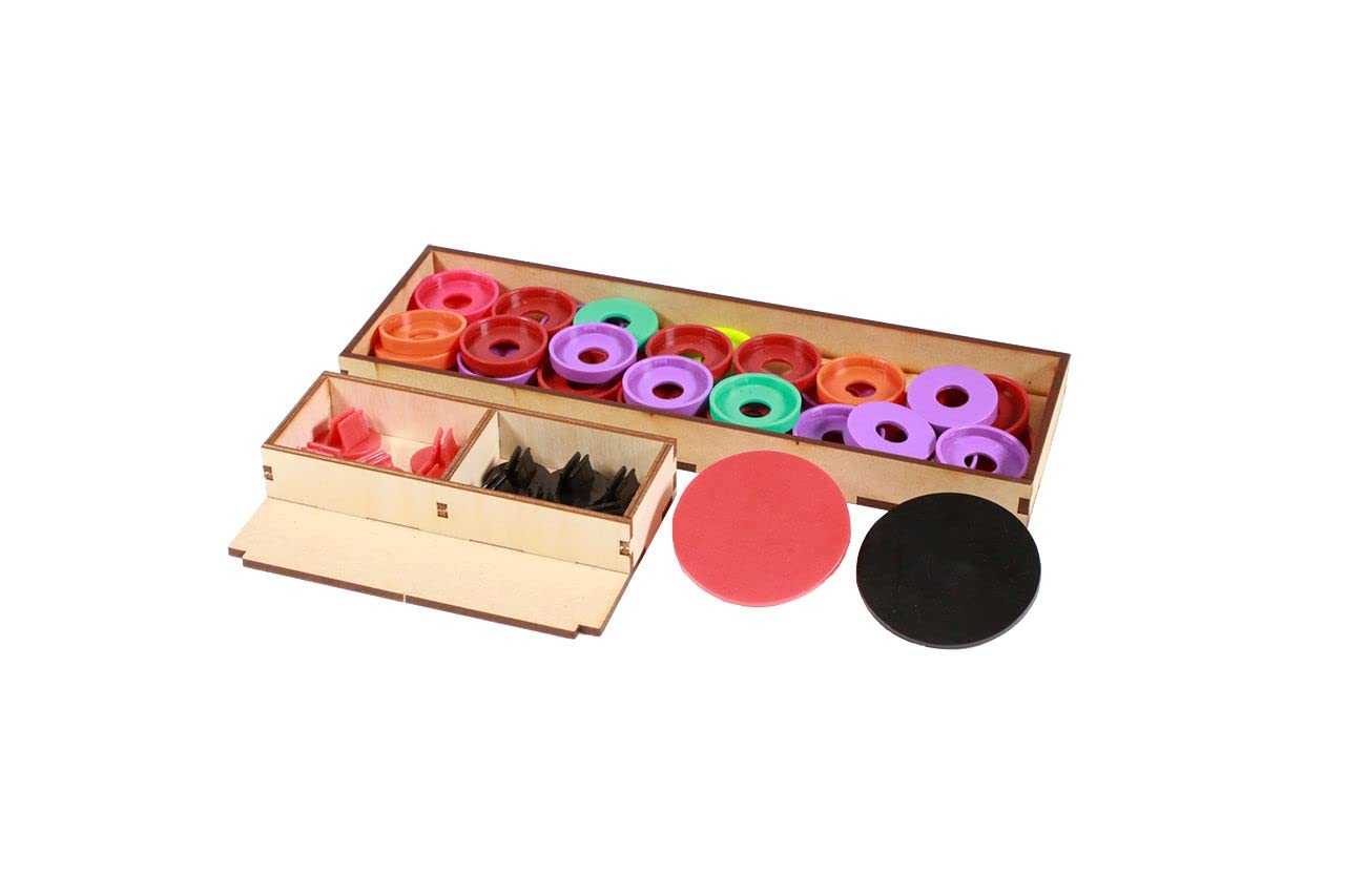The Broken Token Game Organizer Compatible with Middara: Unintentional Malum - Act 1 - Wooden Game Organizing Box with Multiple Trays