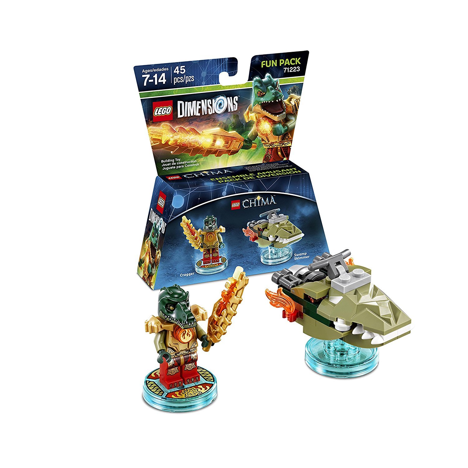 Scooby Doo Team Pack + The Lord Of The Rings Legolas + Gimli + Gollum + The Legend Of Chima Cragger Fun Packs - LEGO Dimensions - Not Machine Specific