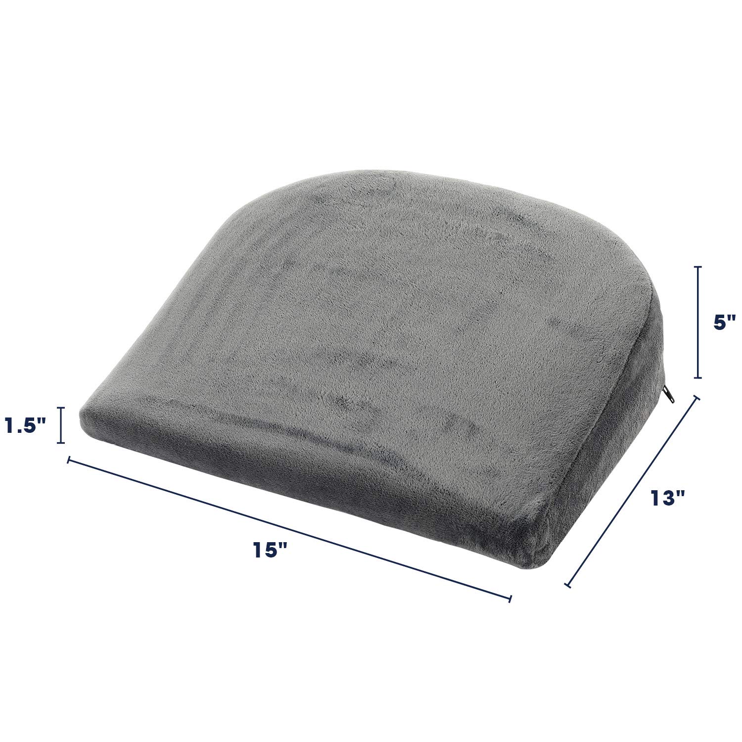 Cheer Collection Memory Foam Maternity Wedge Cushion | Pregnancy Pain Relief Belly Support Pillow with Removable Microplush Washable Cover
