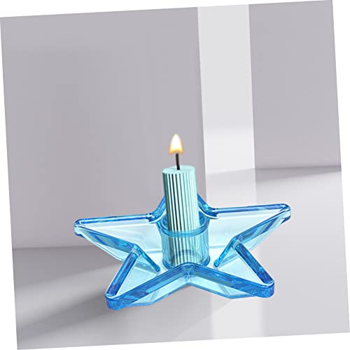 LIGHTAOTAO Five-Pointed Star Candlestick Die Hand Decor Resin Table Mold Jewlery Tray Silicone Molds for Resin Star Trinket Tray Molds Star Silicone Molds DIY Epoxy Mold Creative Epoxy Mold