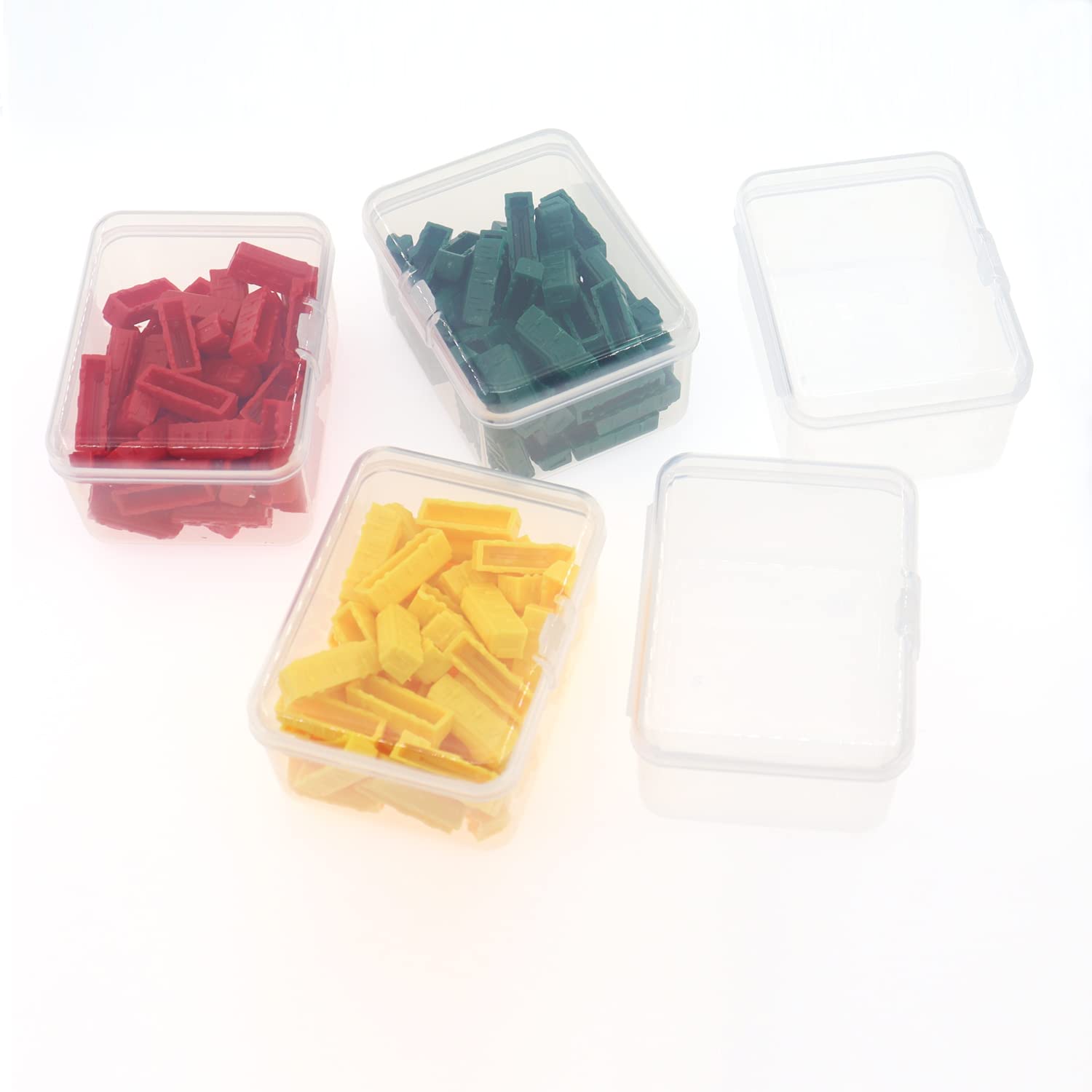 Cwdew Set of 5 Empty Storage Cases Plastic Fit for Ticket to Ride Board Games Compatible with Original, Europe, Rails and Sails Versions (BOX ONLY)