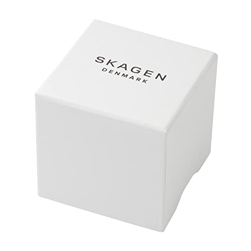 Skagen Men's Aaren Quartz Analog Stainless Steel and Silicone Watch, Color: Black (Model: SKW6544)