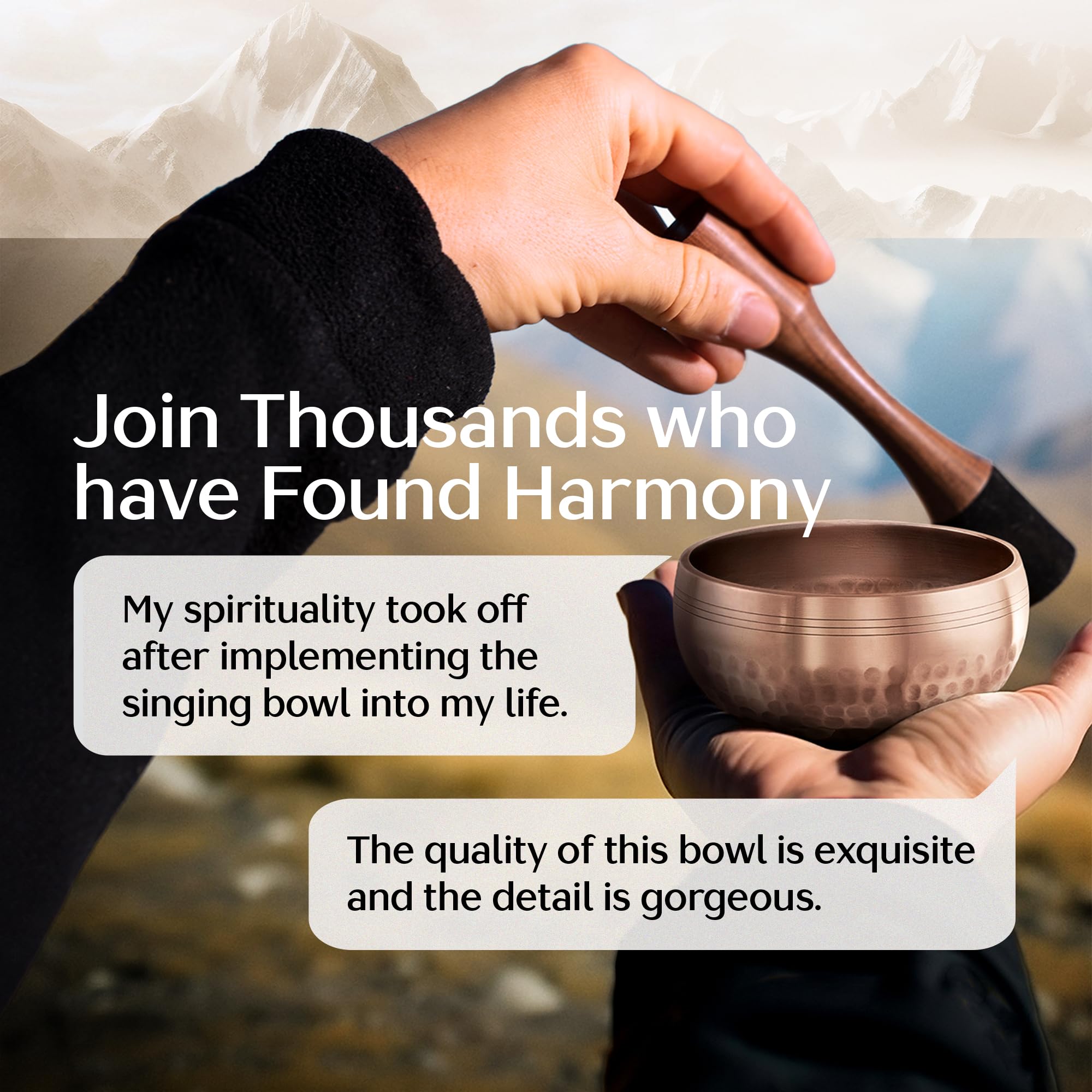 Tibetan Singing Bowl Set β Authentic Hand-Tuned Sound Bowl for Meditation β Complete Meditation Bowl Kit with Cushion, Mallet & Guide β Perfect Tibetan Bell for Yoga, Relaxation, & Sound Healing