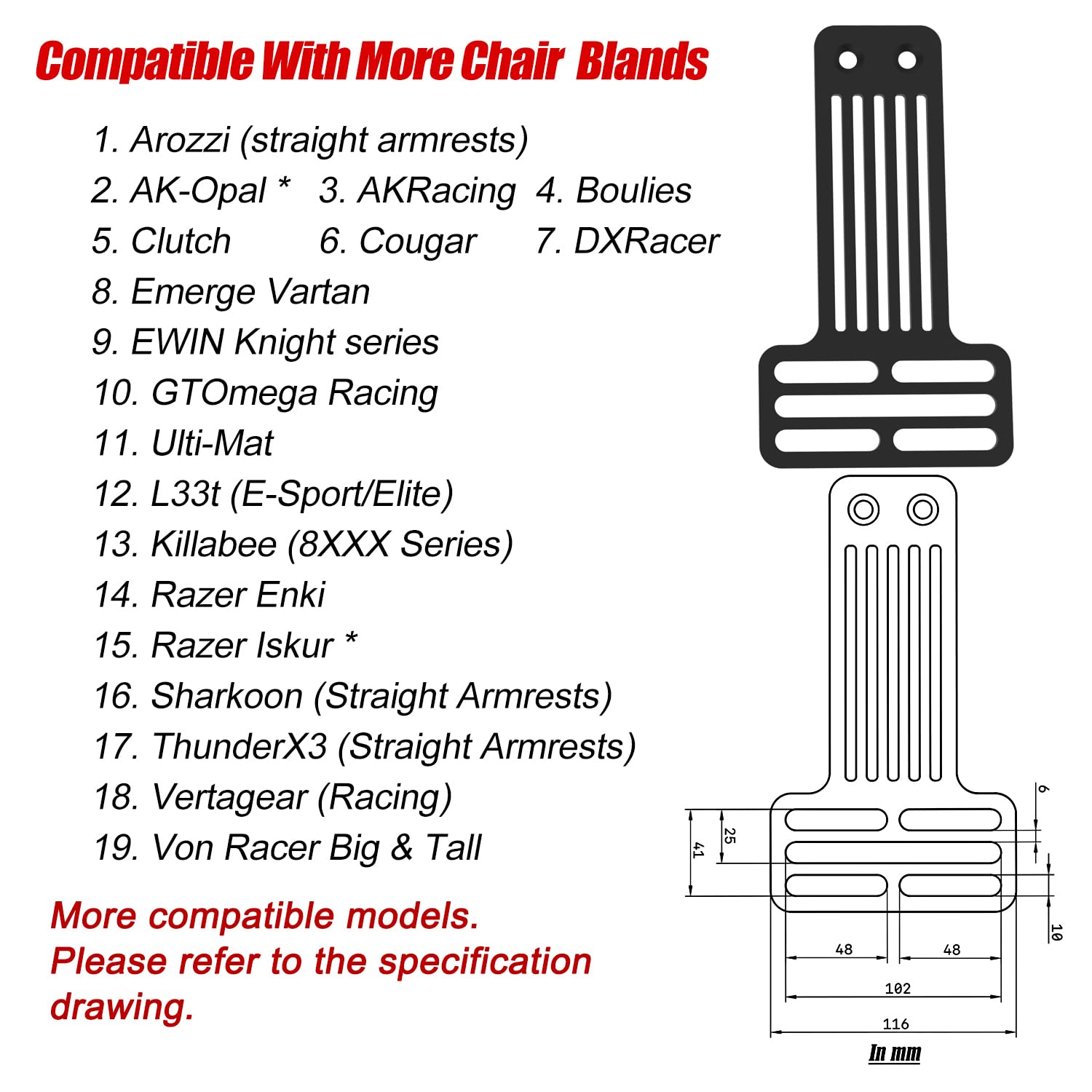 EG STARTS Games Joystick/Hotas Chair Mount Compatible for Thrustmaster A10C Hotas Warthog T.16000M FCS & TCA Officer Pack Airbus & VKB Gunfighter MK & Logitech X56 X52 Flight Simulation Controller