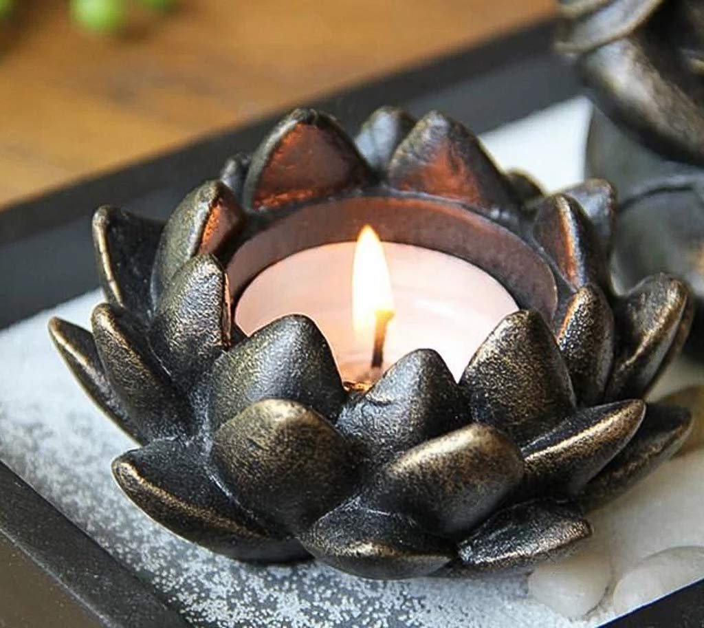 Royal Brands’ Zen Garden with Buddha, Rake, Tea Light Candle and Incense Holder - Peace and Tranquility (14.5"x5"x7")