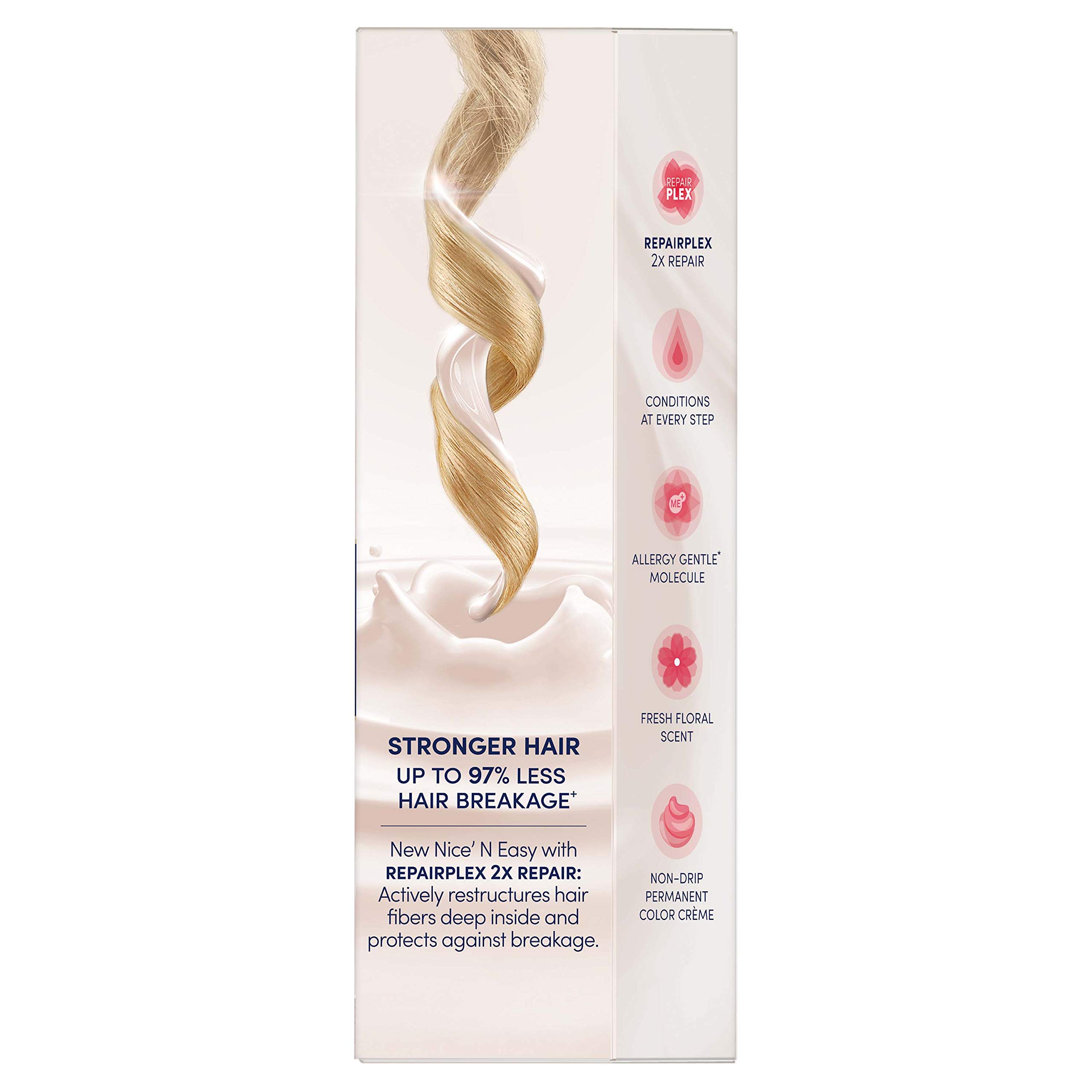 Clairol Nice'n Easy Permanent Hair Dye, 9PB Light Pale Blonde Hair Color, Pack of 3
