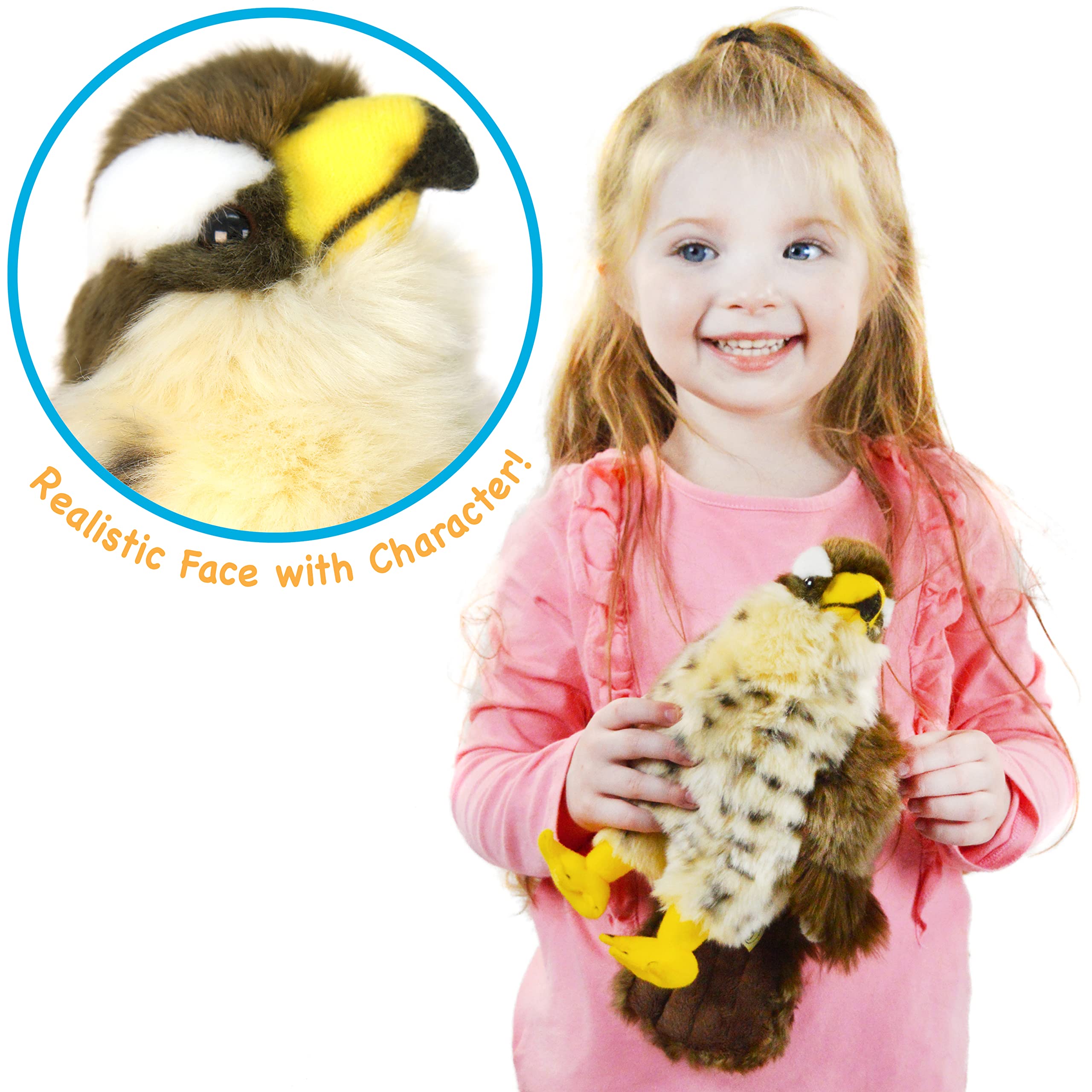 TigerHart Percival The Peregrine Falcon - 9 Inch Stuffed Animal Plush