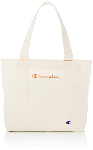 Champion Logan MODEL.No. 63211 Tote Bag, Can Store A4 Size, Town, Unisex, Off-White x Orange