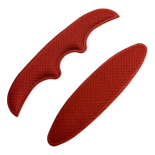 Cycling Helmet Padding Kit (2-Pack), Universal Replacement Bicycle Foam Pads Padding Cushions Set for Outdoor Sports Bike Helmets, Red