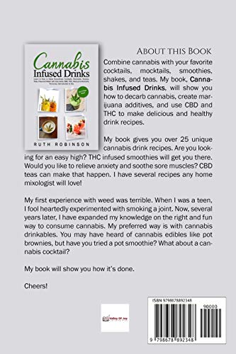 Cannabis Infused Drinks: Learn to How to Make Smoothies, Cocktails, Mocktails, Shakes, Teas, Flavored Water with Cannabis, CBD, THC, Marijuana Extracts, Tinctures, Cannabutter & Oils