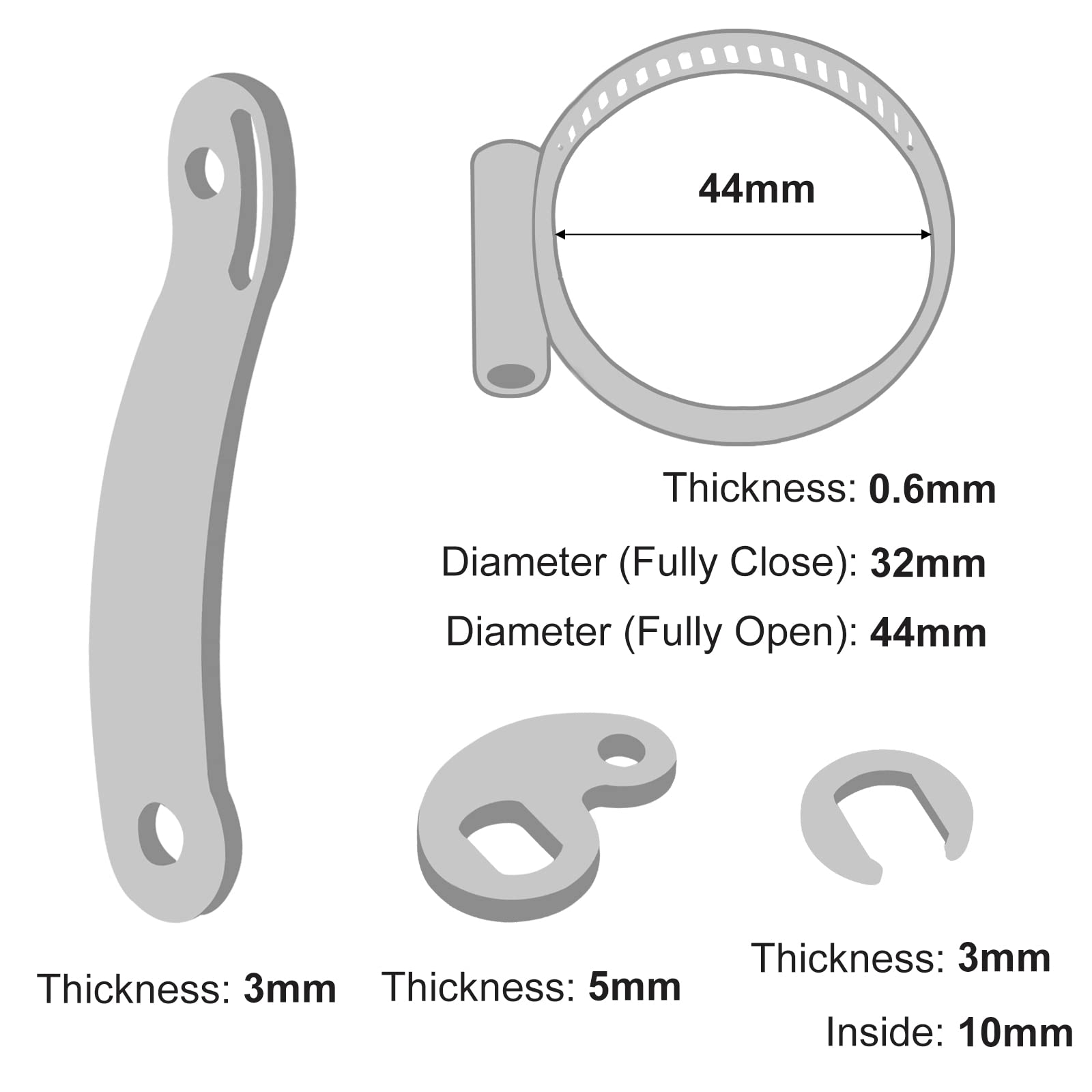 Electric Bike Torque Arm Set,Universal Torque Arm Conversion Kits for Electric Bicycle, EBike Front or Rear Hub Motor （M14） 1 Set