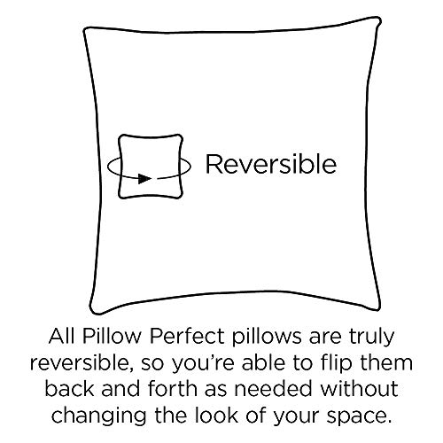 Pillow Perfect Outdoor/Indoor Cotrell Garden Oversized Lumbar Pillows, 24.5" x 16.5", Red, 2 Count