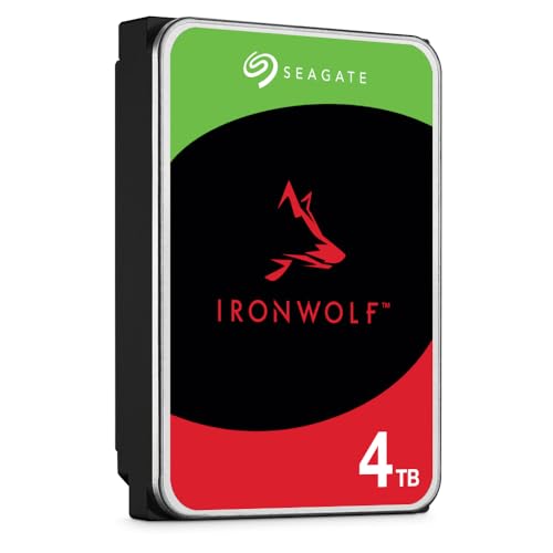 Seagate IronWolf ST4000VN006 4 TB Hard Drive - 3.5" Internal - SATA (SATA/600) - Conventional Magnetic Recording (CMR) Method