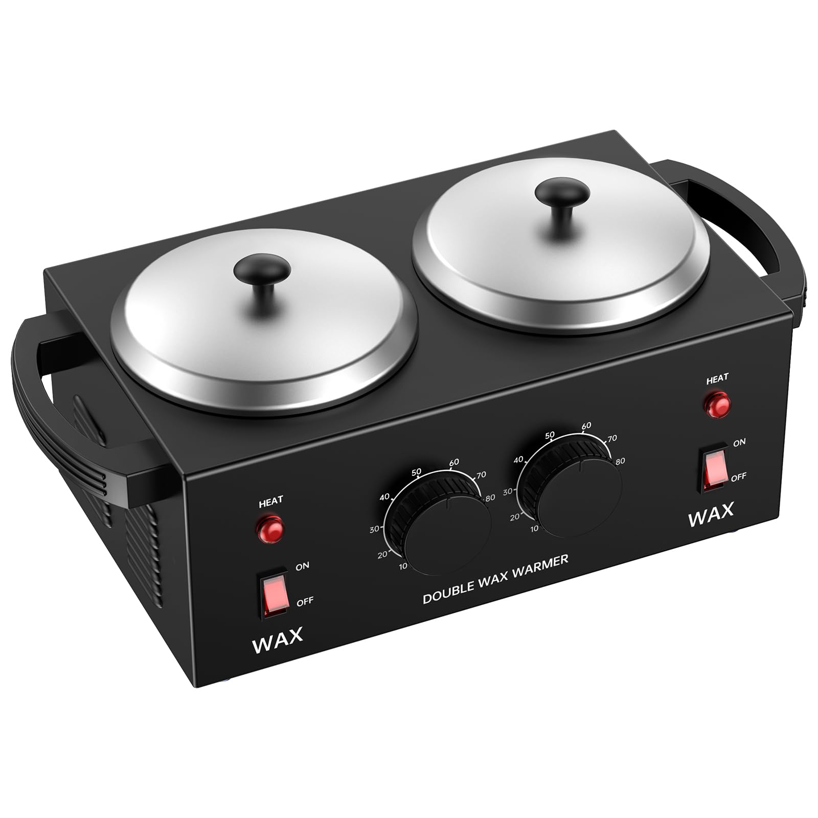 ChoJiah Double Wax Warmer Electric Wax Heater Dual Parrafin Hot Facial Skin Equipment SPA Adjustable Temperature Set