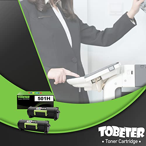ToBeter Remanufactured 501H 50F1H00 High Yield Toner Cartridge for Lexmark MS310 MS312 MS315 MS410 MS415 MS510 MS610, MS310dn MS312dn MS315dn MS410dn MS415dn MS510dn Printer (up to 5,000 Pages)
