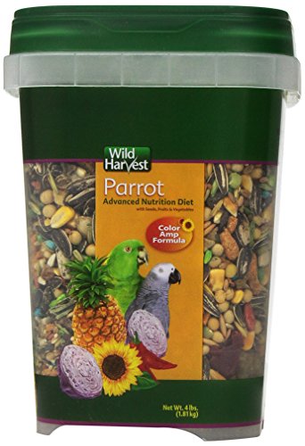 Wild Harvest WH-83542 Wild Harvest Advanced Nutrition Diet for Parrots, 4-Pound (Packaging May Vary)