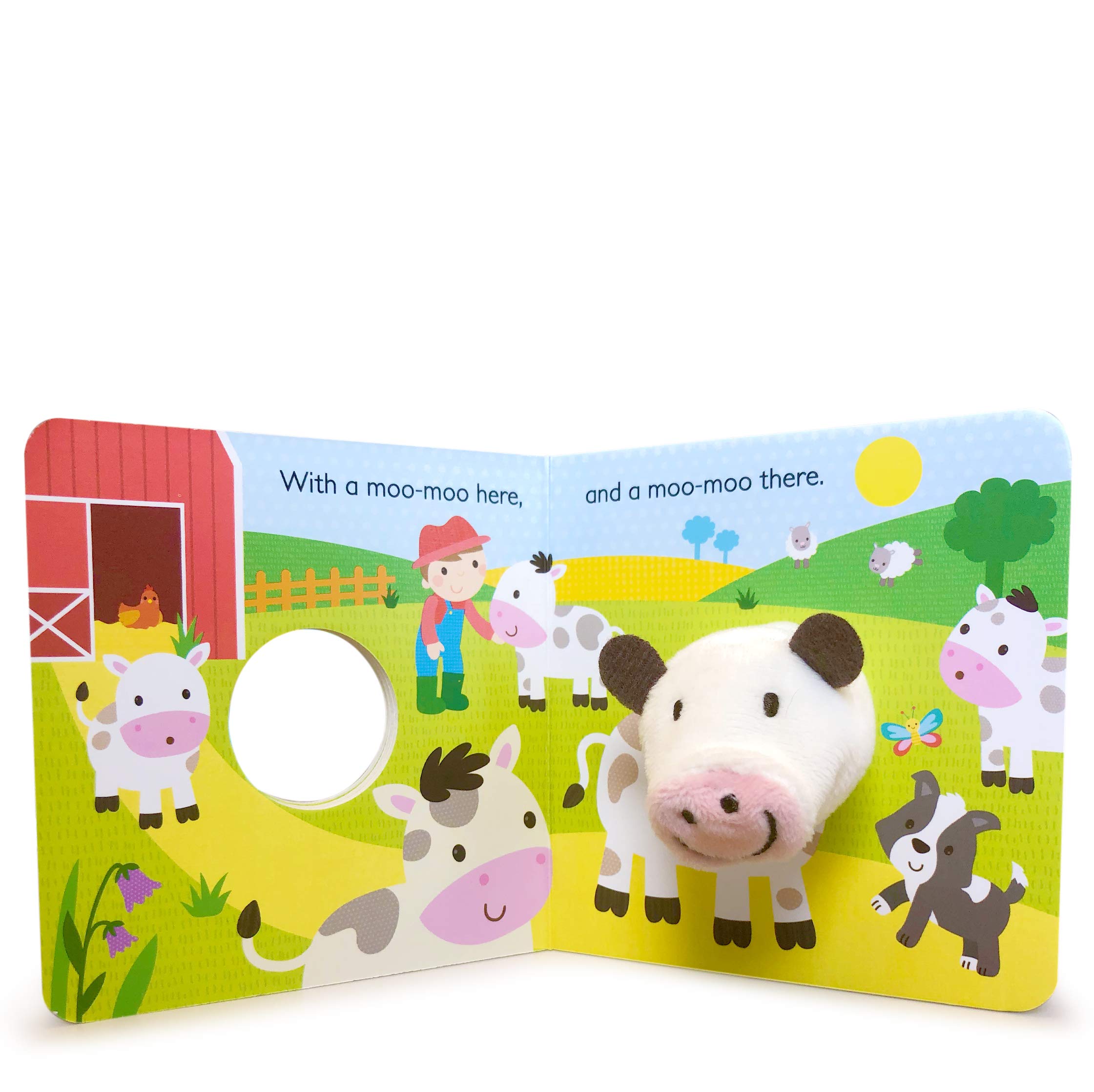 Old MacDonald Had a Farm Finger Puppet Board Book Nursery Rhyme, Ages 1-4