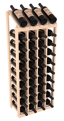 Wine Racks America® InstaCellar Display Top Wine Rack Kit - Durable and Expandable Wine Storage System, Pine Unstained - Holds 40 Bottles