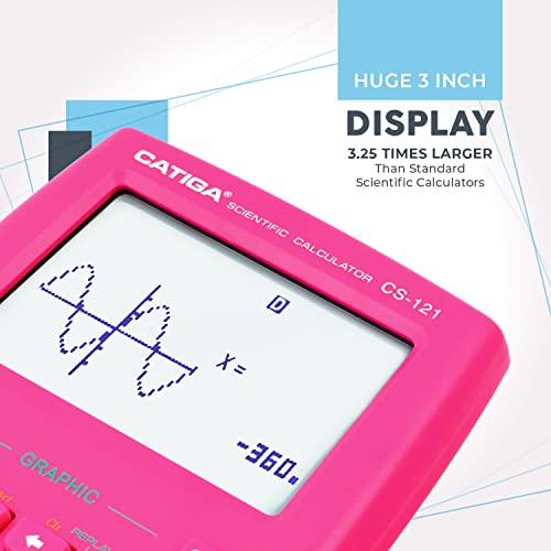 Scientific Calculator with Graphic Functions - Multiple Modes with Intuitive Interface - Perfect for Students of Beginner and Advanced Courses, High School or College