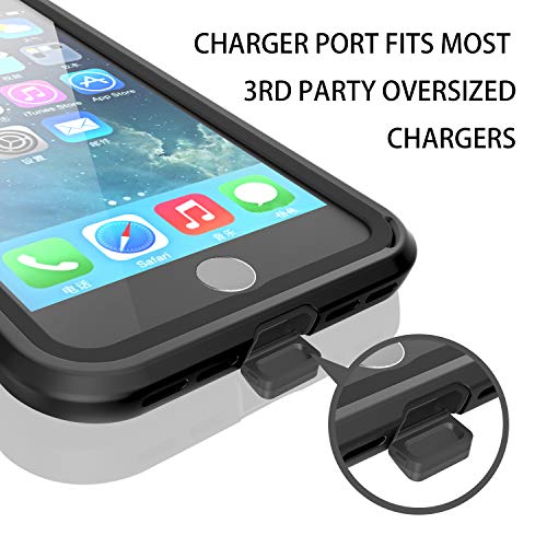 ImpactStrong iPhone 7 Plus/iPhone 8 Plus Case, Ultra Protective Case with Built-in Clear Screen Protector Full Body Cover for iPhone 7 Plus/iPhone 8 Plus (Black)