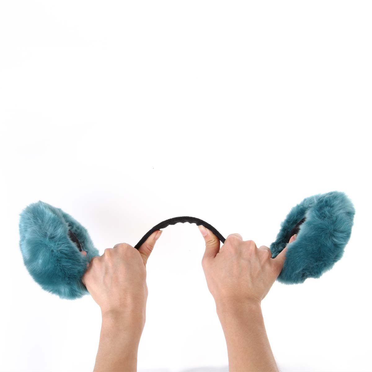ChikaMika Earmuffs for Women Kids Large Super Warm Over Ear muffs Foldable White Ear Warmers