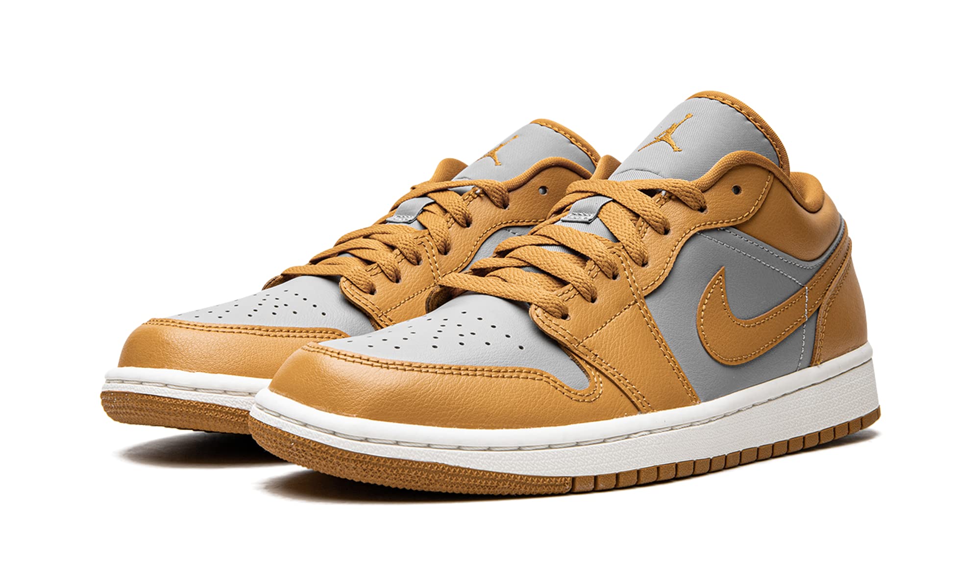 Jordan Women's Air Jordan 1 Low Sneaker, Cement Grey/Chutney-sail, 8