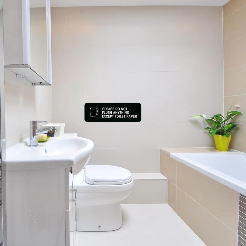 FZQDMT Fire Exit Sign For House, Strong Self-Adhesive Signs For Home, 10β X 3β Premium Durable Acrylic Sign For Door/Wall/Window