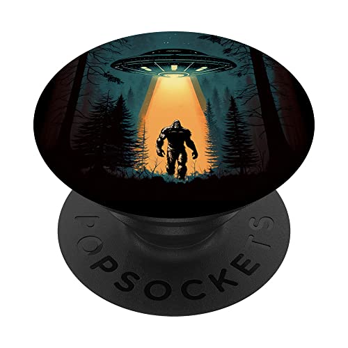 Funny Aliens UFO Bigfoot Sasquatch Conspiracy PopSockets Swappable PopGrip