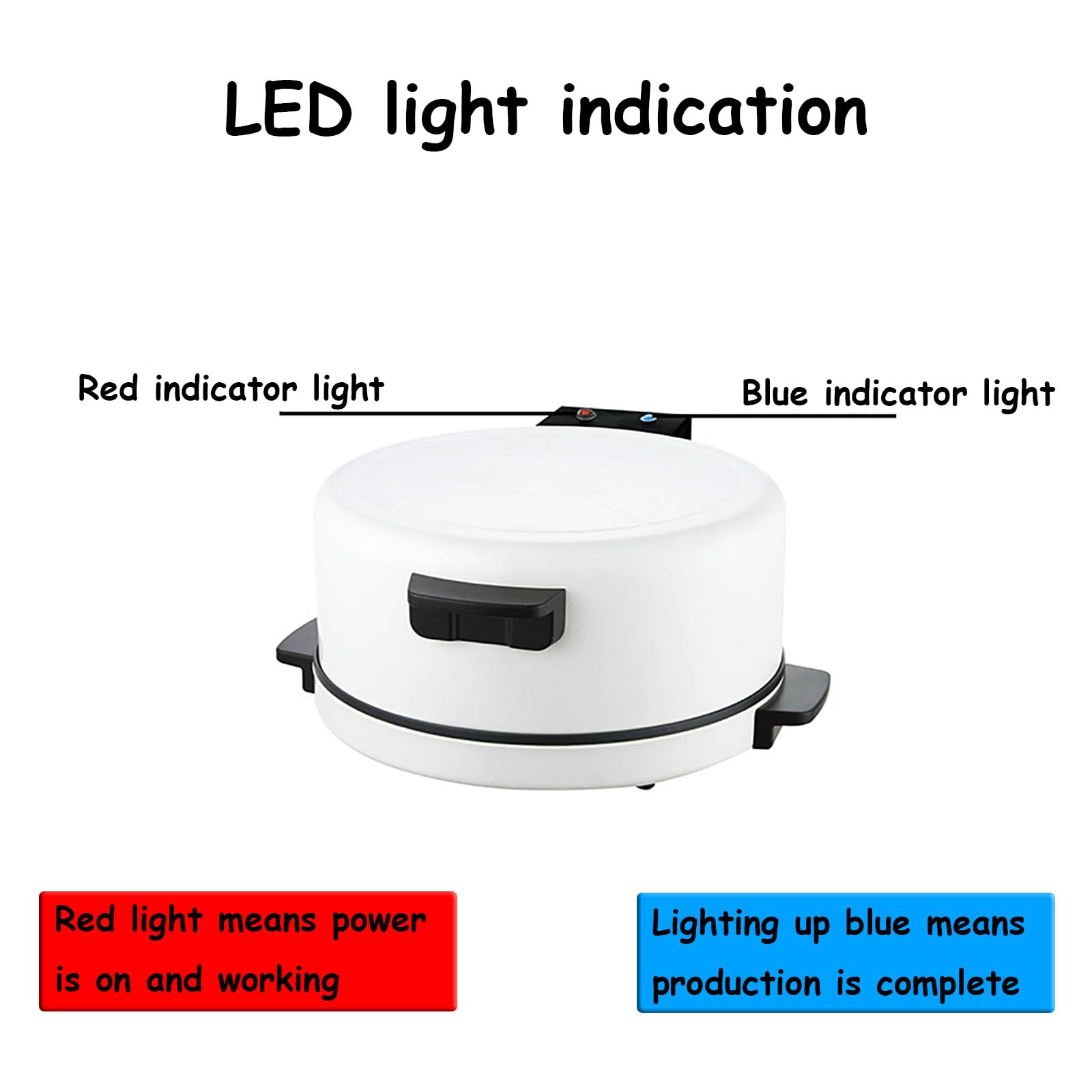 Countertop Pizza Maker, 1800-Watt Indoor Pizza Oven,Can Make 11.8-inch Pizza, White