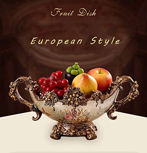 Coverdeal Centerpiece Bowl,Resin Decorative Fruit Bowl Tray Bowl,Snacks/Sweets/Nuts/Sundries Holder Organizer for Home,Office,Wedding Decor,Birthday Gift
