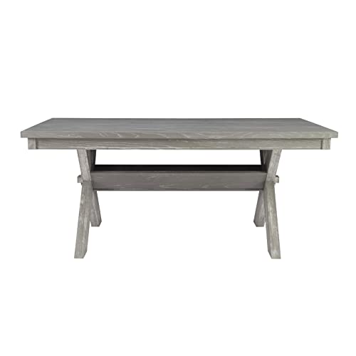 Powell Turino Dining Set, Grey Oak Finish, 6 Chairs