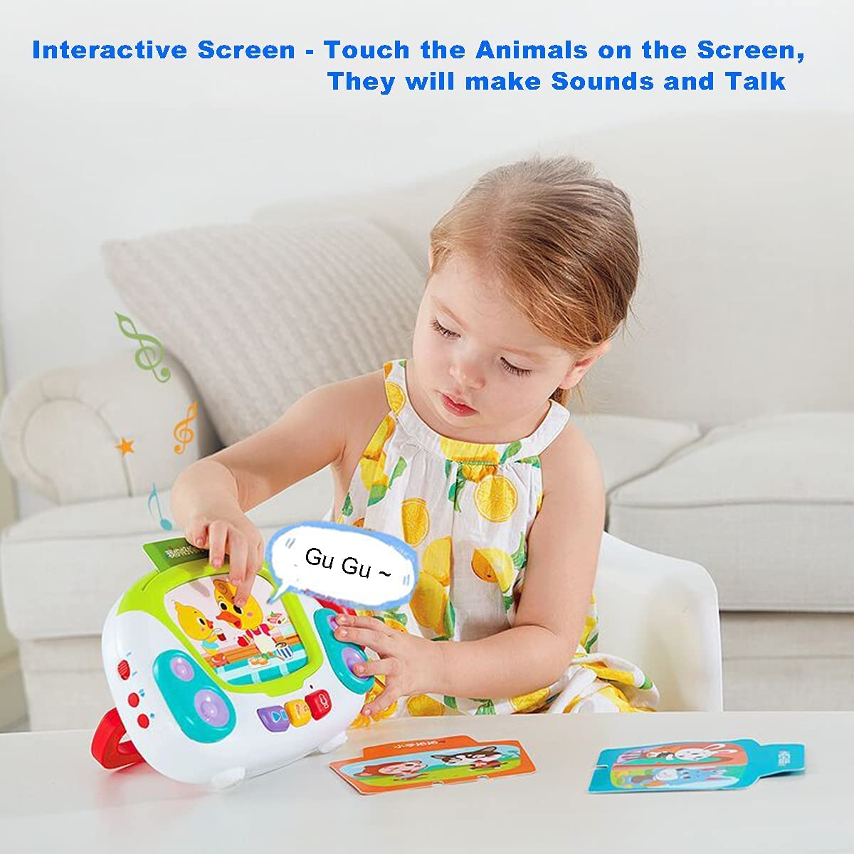 Musical Toys Jukebox Karaoke Singing Machine | Baby Music Story Time Box w/Microphone | Player with Recording & Voice Changing Function | Early Development Educational Toys for Kids