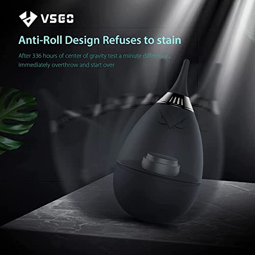 VSGO Tumbler Filter Air Blower Camera Cleaning Compressed Rubble Blaster Camera Cleaning Blower Compatible for Nikon Sony Canon Cameras Lens Cleaning (Black)