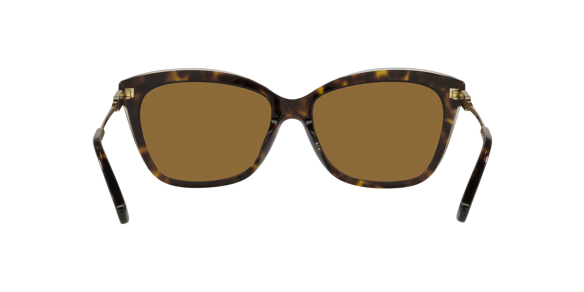 Coach HC8305 Sunglasses, Dark Tortoise/Brown Polarized, 57 mm