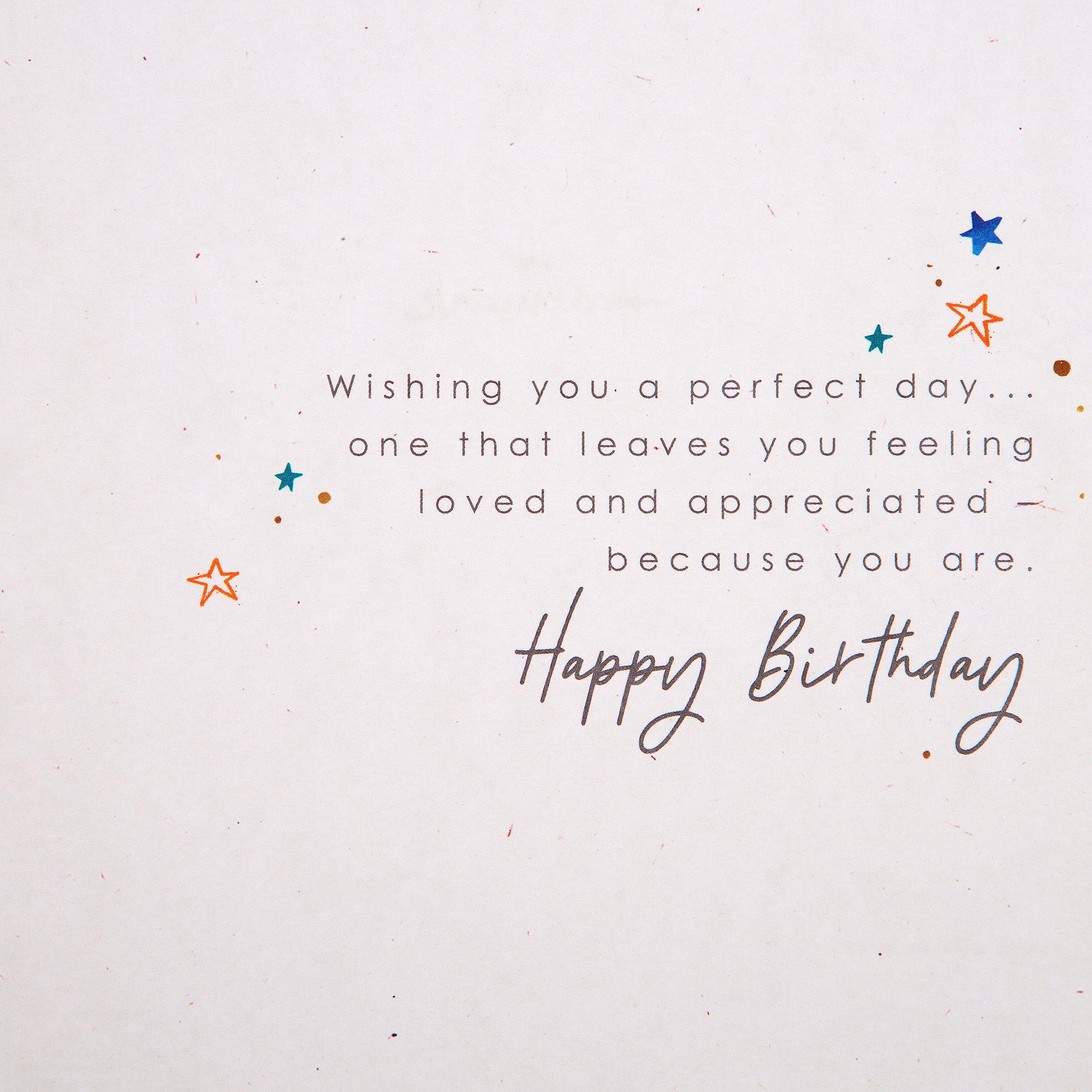 Hallmark Son Birthday Card, Birthday Card for him, Classic Blue Stars, Squiggles, Gold Foil