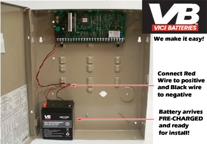 Vici VB1250 12V 5Ah Home Alarm Battery with F1 Terminals
