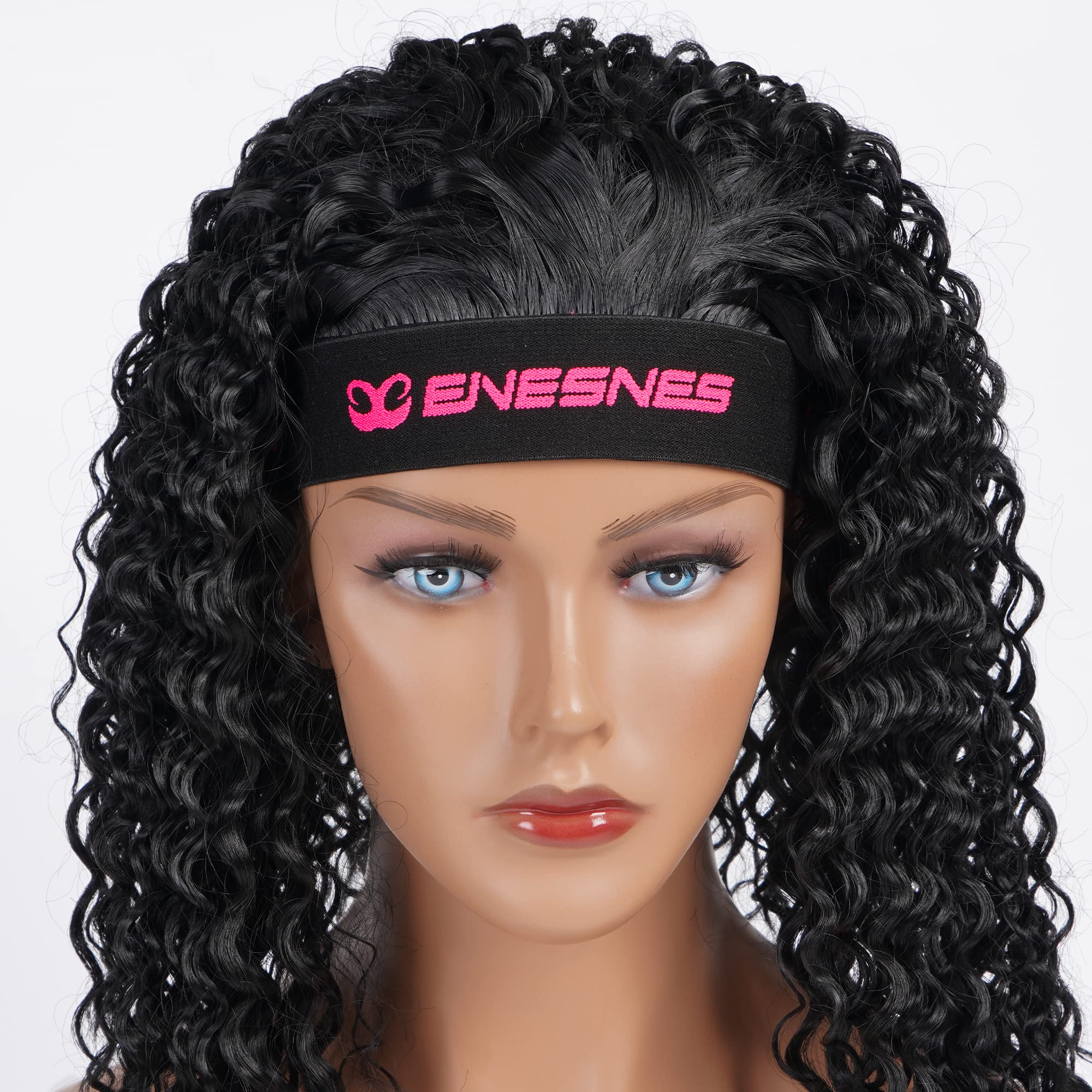 Elastic Bands for Lace Front Wigs and Baby Hair - Headband Wrap to Lay Edges, Wig Accessories (Black+Pink-02)