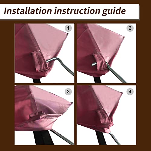 ISAGAPOY Replacement Canopy Top Cover for Garden Canopy Cover Roof with Air Vent for Gazebo (L-GZ798PST-E)