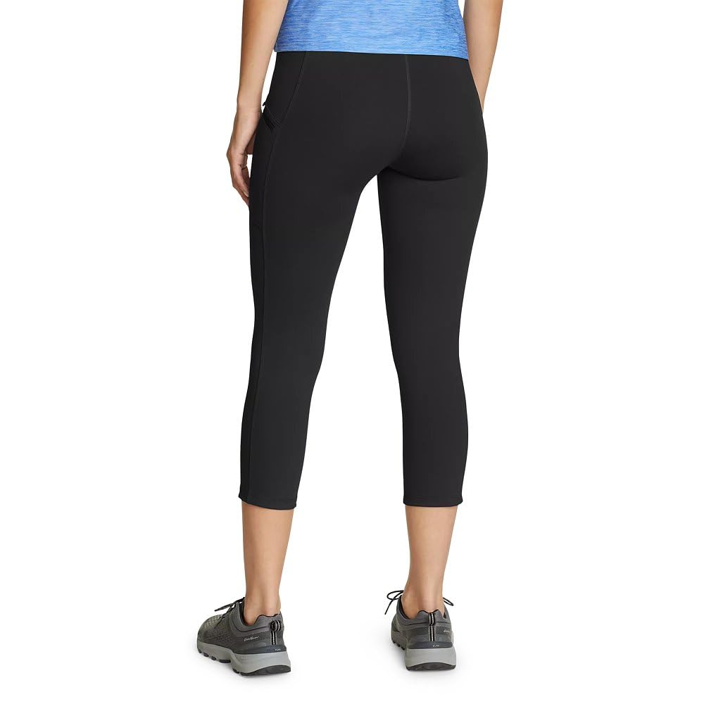 Eddie Bauer Women's Traverse Trail High-Rise Capris, Atlantic, Medium