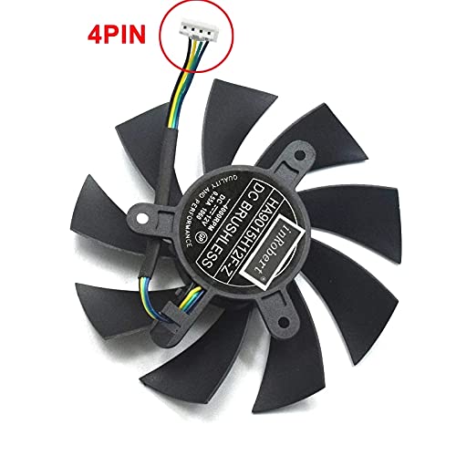 inRobert Graphics-Card Fan-Replacement for MSI-GTX-1060-6G-OCV1 - GPU-Fan 85mm HA9015H12SF-Z for MSI R7 360 GTX 950 2GD5