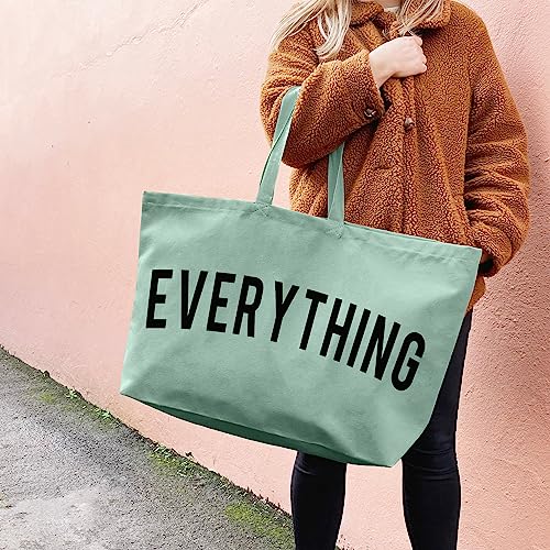 LLYLIU Canvas Tote Bag - Extra Large Shopping Beach Totes Bags Reusable Big Grocery Bag 28" x 8" x 16"