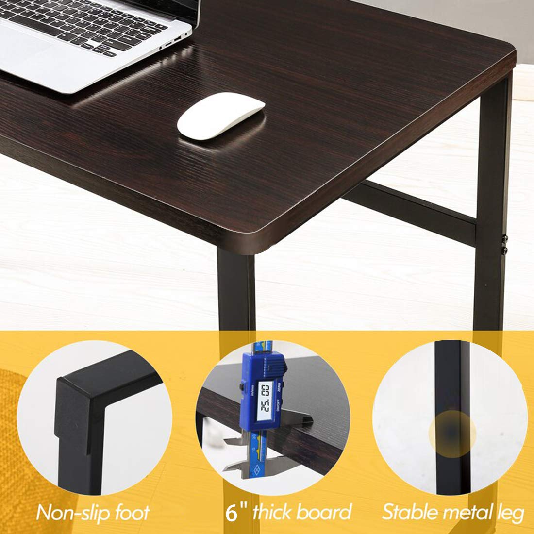Computer Desk 47" - Study Writing Table for Home Office, Modern Simple Style PC Desk - Notebook Study Writing Table for Home Office Workstation