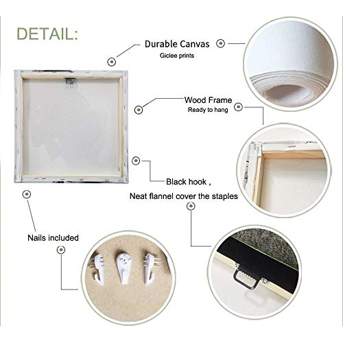 Canvas Wall Art Pictures on Canvas Oil Painting Art with Framed for Home Decorations Modern Line (28'' x 28'' x 1 Panel)