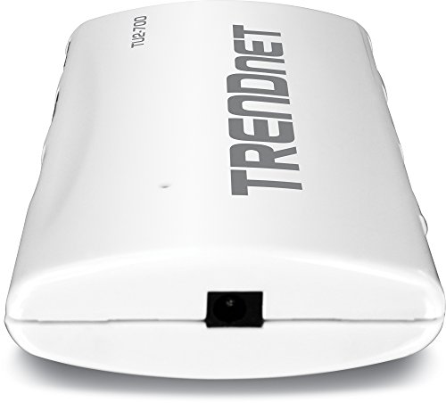 TRENDnet USB 2.0 7-Port High Speed Hub, 5V/2A Power Adapter, Up to 480 Mbps USB 2.0 Connection Speeds, 10 Watts Total Power, Compatible with Windows, Mac, and Linux, White, TU2-700