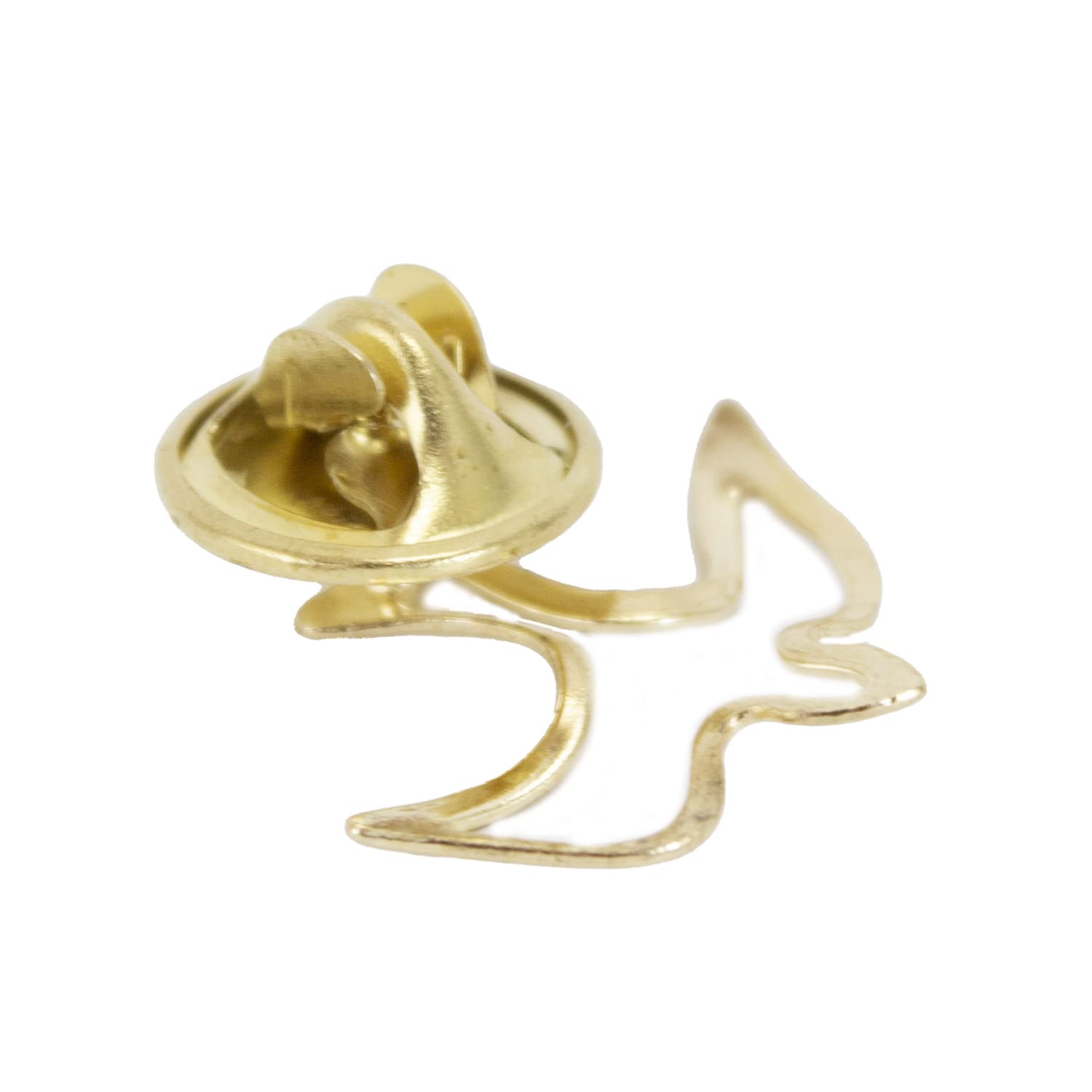 Cathedral Art (Abbey & CA Gift Open Golden Dove Inspirational Lapel Pin, One Size, Silver, 1 Count (Pack of 1)