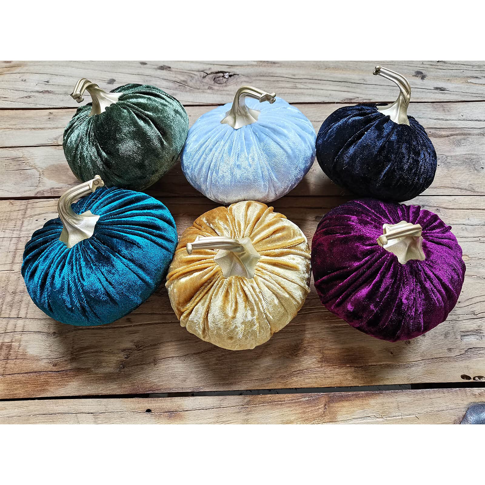 Orgrimmar 6PCS Velvet Stuffed Pumpkins Fabric Artificial Pumpkins for Home Garden Fall Decoration, Fall Harvest, Thanksgiving, Halloween Decor